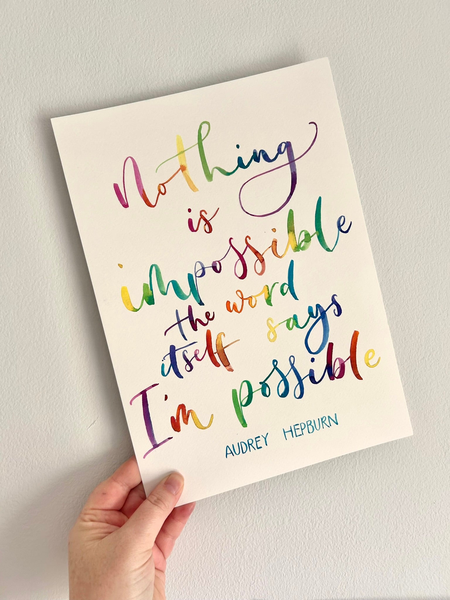 Watercolour brush lettering workshop | Alison Jane Calligraphy